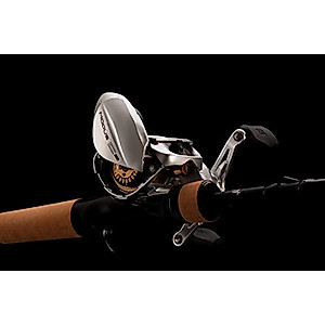 13 FISHING - Modus C2 Baitcast Reel - 6.6:1 Gear Ratio - Left Hand Retrieve (Fresh) - MODC2-6.6-LH,Silver