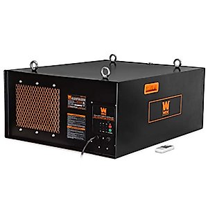 WEN 3417 3-Speed Remote-Controlled Industrial-Strength Air Filtration System (556/702/1044 CFM)