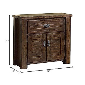 Progressive Furniture Trestlewood Nightstand, 31" x 17" x 31", Mesquite Pine