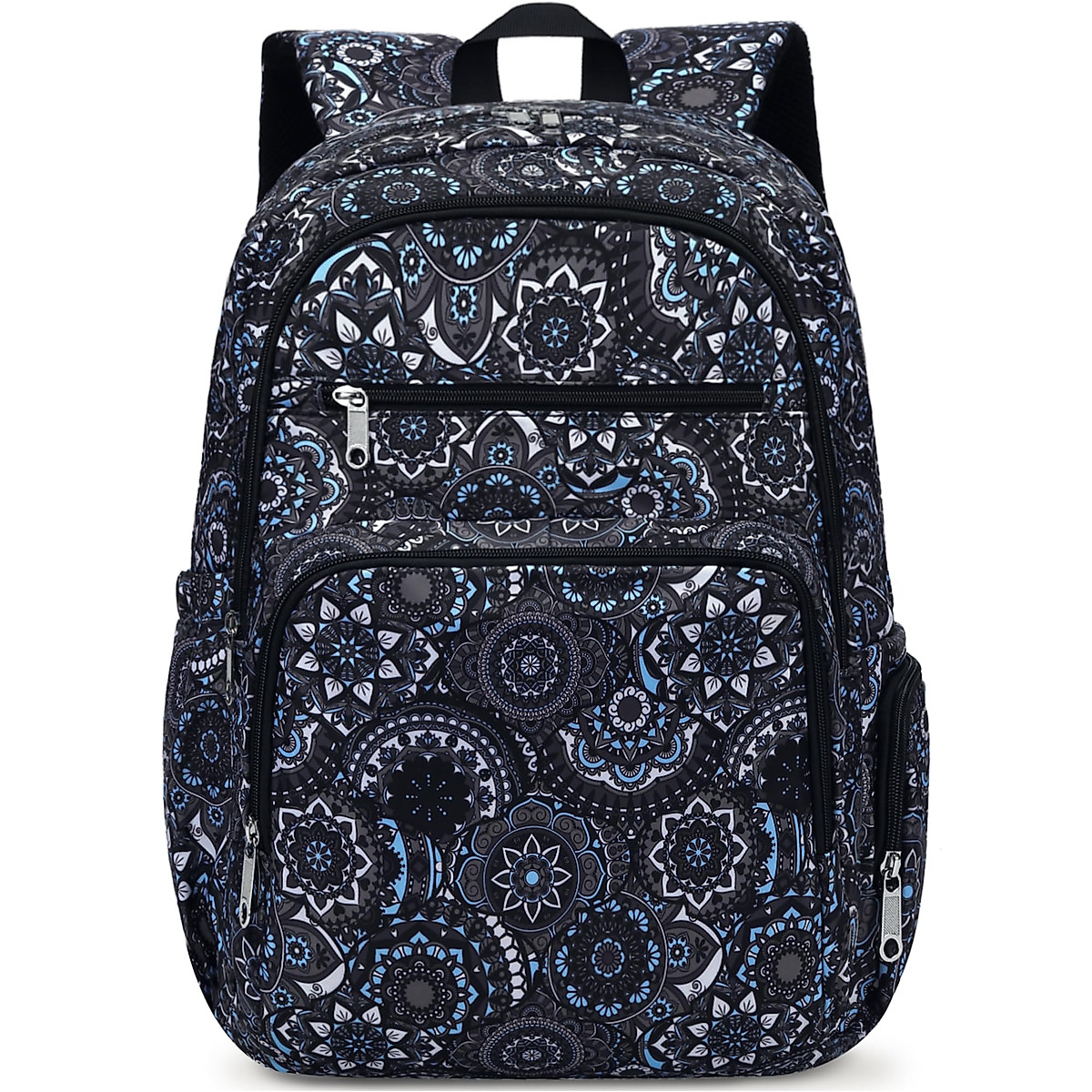Large Travel Backpack for Women College Campus Bookbag XL Lightweight School Bag Fits 15.6 Inch Laptop Water-resistant Casual Daypack Airline Approved Carry On Backpack Grey Paisley Mochilas De Mujer