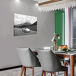 Car Poster Ferrari F40 Supercar Posters Racing Car Canvas Wall Art For Boy's Bedroom SuperCar Wall Decor Frame-style 18x12inch(45x30cm)