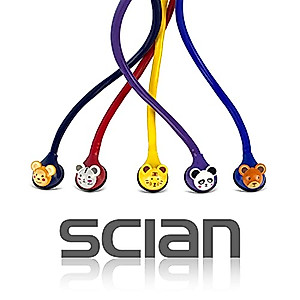 SCIAN HS-30Q Kid-Friendly Stethoscope for Childrens with Multiple Colors, Cartoon Animals Design Stethoscope for Clinician, Nurse, Home Use(Purple)