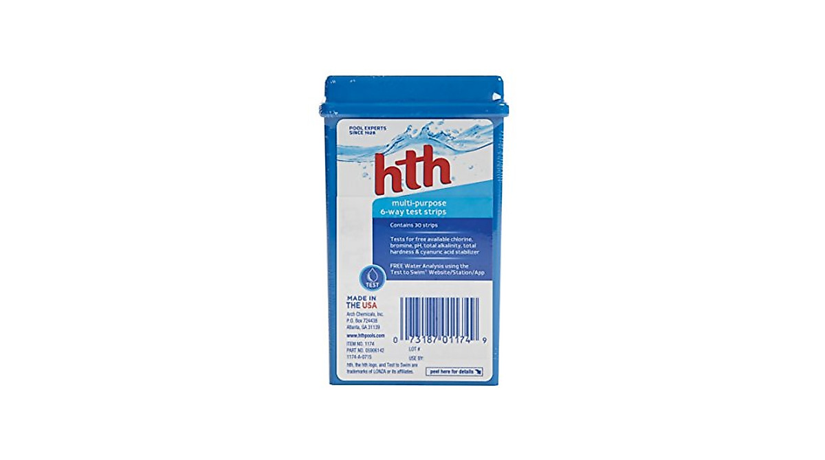 HTH 6-Way Test Strips for Clean Swimming Pools