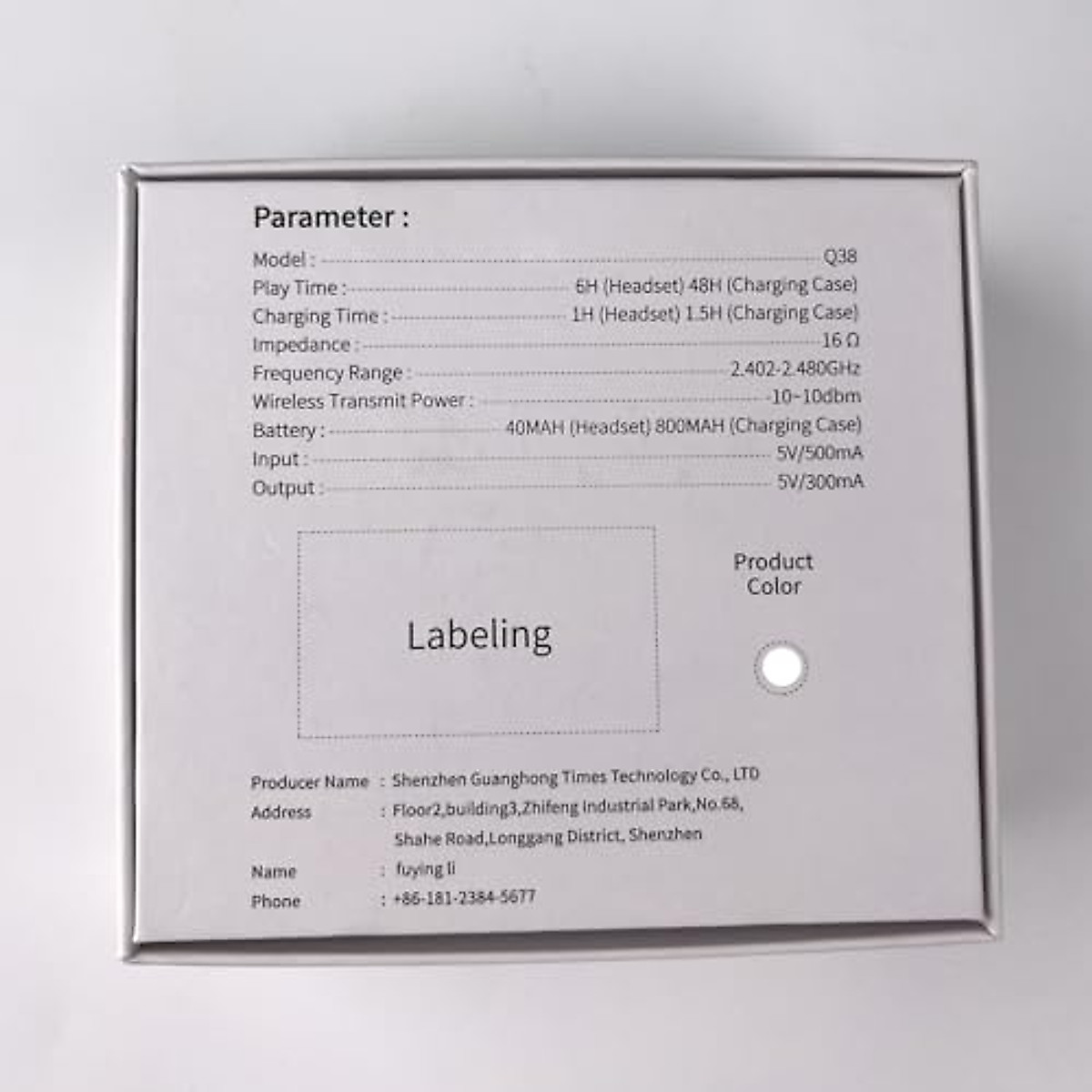 Wireless Earbuds Bluetooth Headphones, Bluetooth 5.3 Earbuds Sport Immersive HiFi Stereo Ear Buds, 48Hrs Earphones in Ear with Earhooks, HD Mic, IP7 Waterproof White Headset for Workout Running [2023]