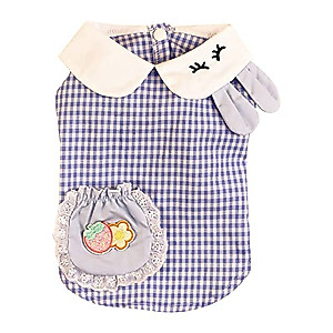Pet Clothes for Medium Dogs Male Summer Cute Flower Vest Simple Bunny Shirt Cute Dog Clothes Dog Plaid