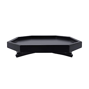 Forzaddik Wooden Sofa Couch Armrest Clip-On Table, Recliner Armrest Organizer Tray for Coffee/Snacks/Electronics (Black)