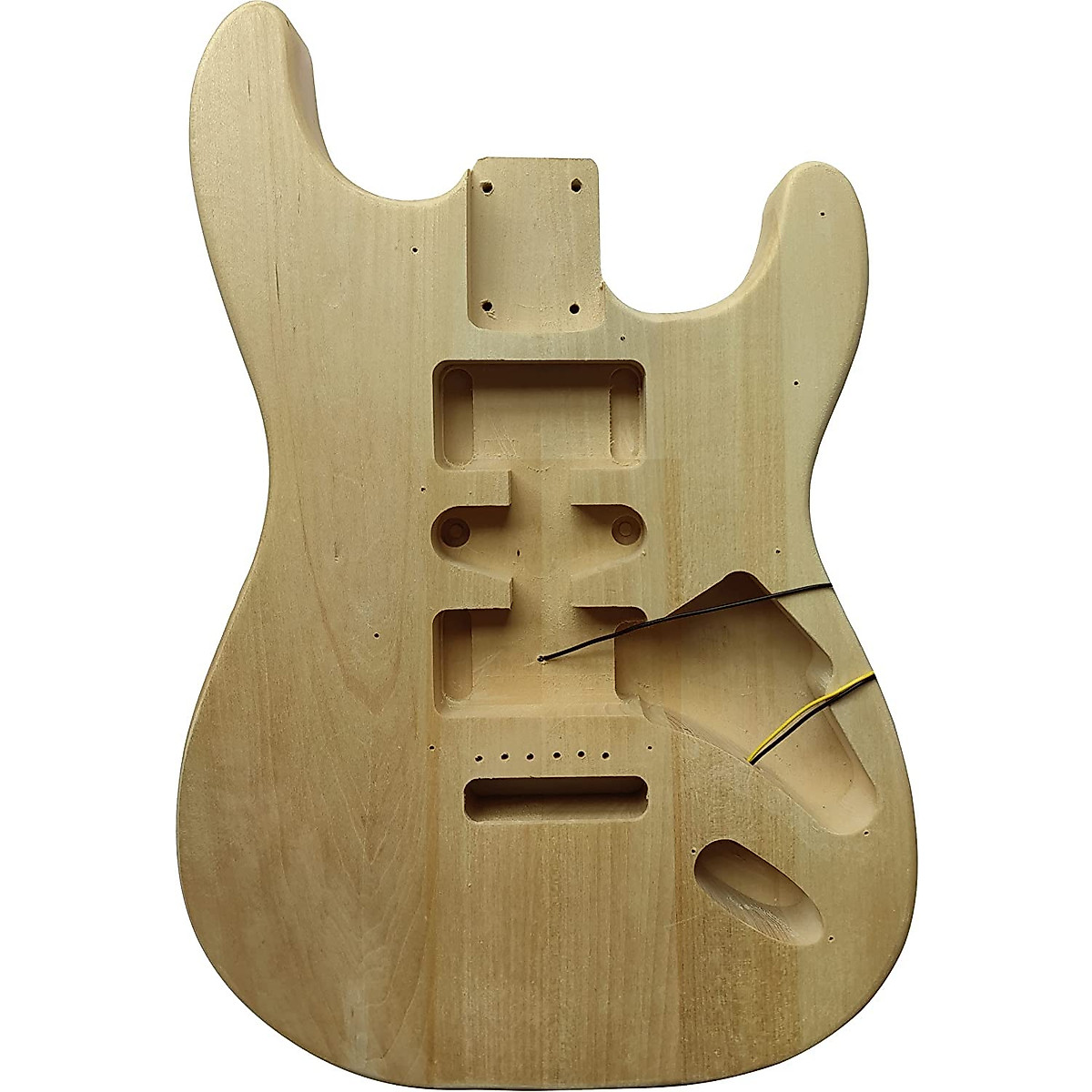DIY Electric Guitar Kits Strat Style Beginner Kits 6 String Right Handed with Basswood Body Maple Neck Rosewood Fingerboard Chrome Hardware Build Your Own Guitar.