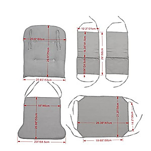 Rejoice Home Castaway Glider Rocking Chair Replacement Cushion Set - Light Grey