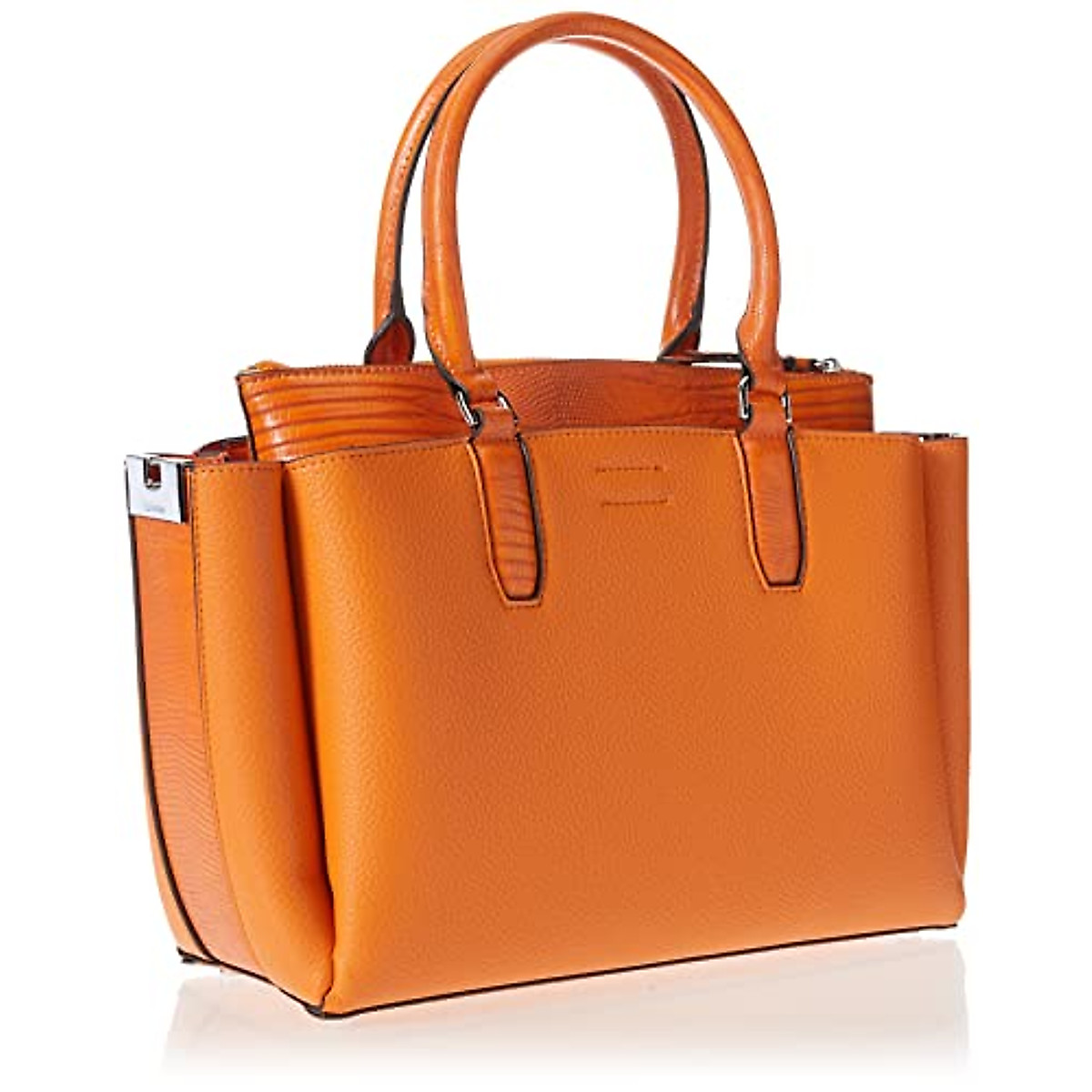 Calvin Klein Rita 2 in 1 Organizaional Satchel, Flame Orange