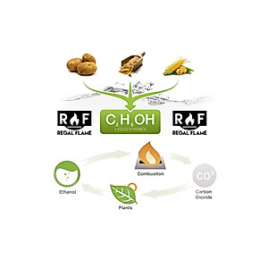 Regal Flame Ultra Pure Ventless Bio Ethanol Fireplace Fuel - 48 Quarts