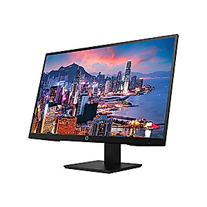 HP P27h G4 27 Inch FHD IPS LED-Backlit LCD Monitor Bundle with HDMI, Blue Light Filter, MK270 Wireless Keyboard and Mouse Combo, Gel Pad