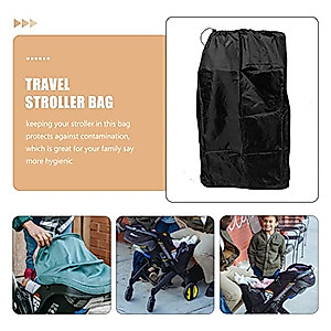 Toddmomy Stroller Travel Bag, Car Seat Travel Bag Stroller Gate Check Bag with Shoulder Straps for Airplane Travel