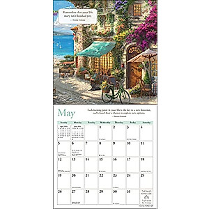 Thomas Kinkade Lightposts for Living 2024 Wall Calendar