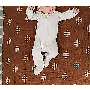 Goelsakurara Newborn Baby Boy Girl Romper Bodysuit Long Sleeve Footie Onesie Jumpsuit Ribbed Fall Winter Clothes Outfit (C-Zipper White,0-3 Months)