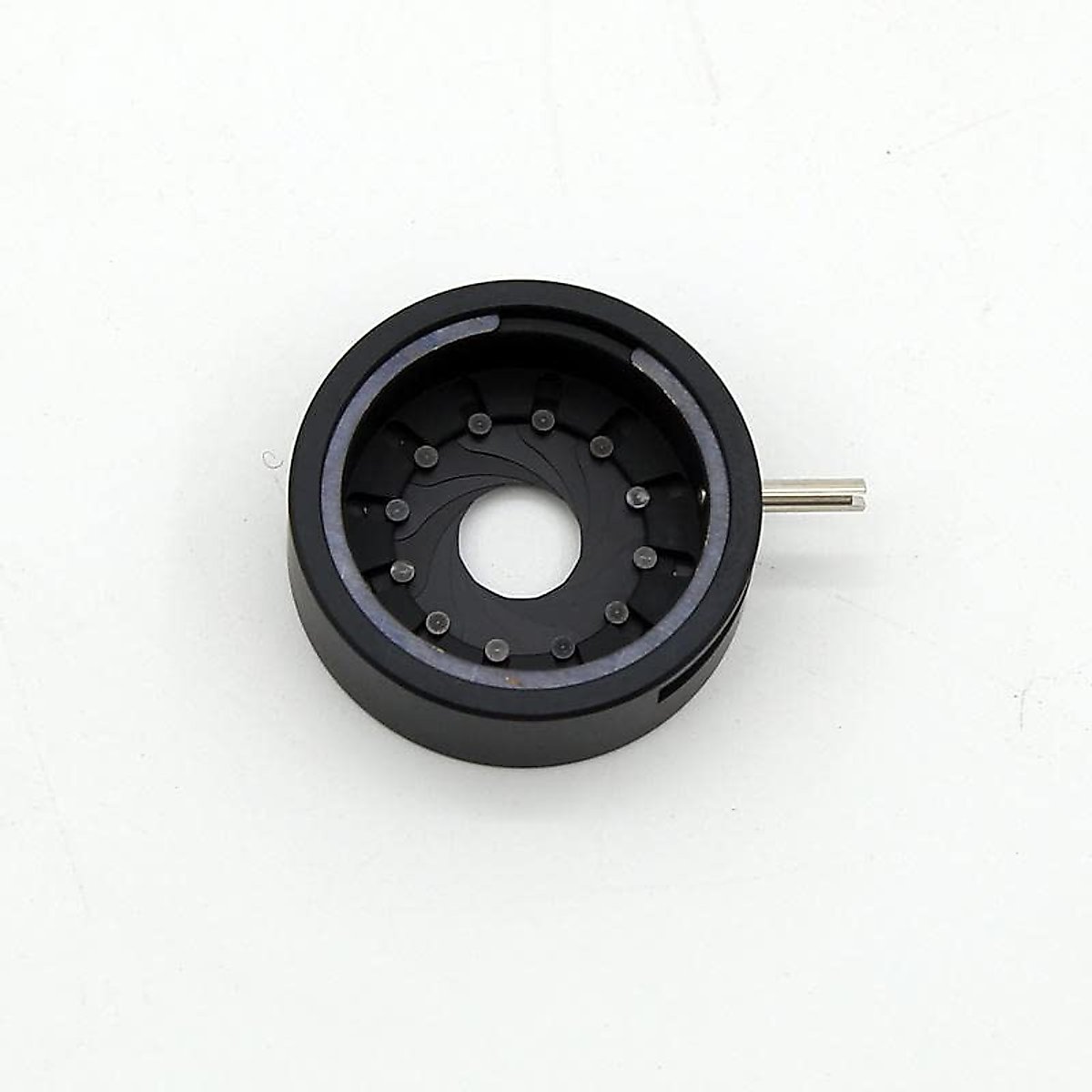 UIOYU Handheld Digital Microscope Accessories 0.5-15mm Adjustable Optical Mechanical Iris Aperture Diaphragm Condenser Camera Modules Medium Diameter Iris Microscope Accessories