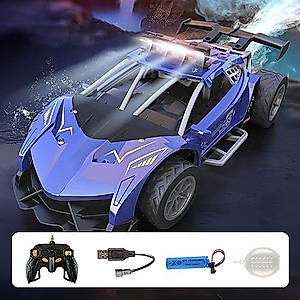 Usdian Remote Control Water Spr𝘢y Four-Wheel Drive Drift 𝘛𝘰𝘺 Car, High Speed Rechargeable Lighted Boy Remote Control Racing Car