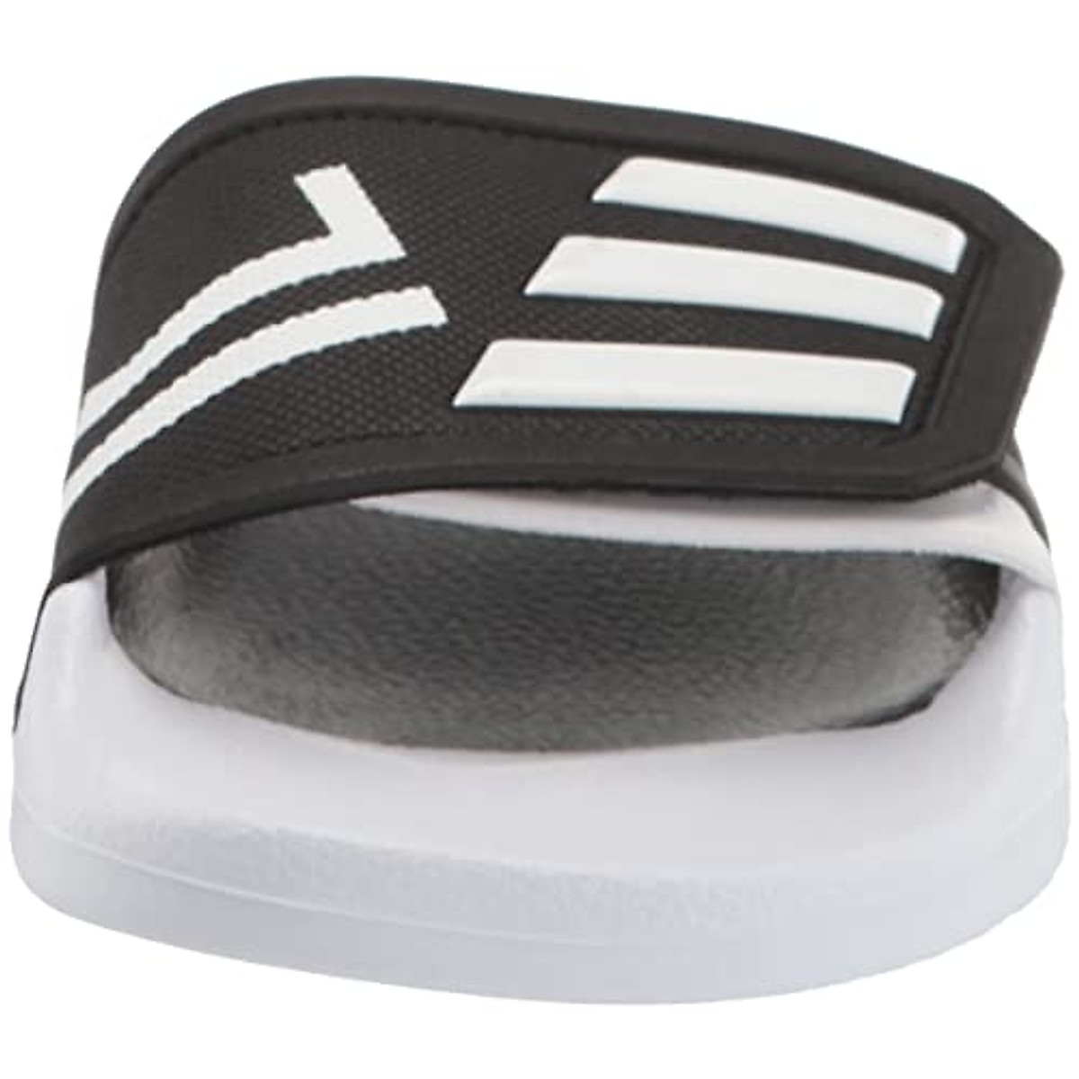 adidas Unisex Adilette Slides Sandal, Black/White/Black (TND), 11 US Women