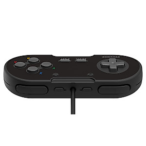 Retro-Bit Legacy 16 Wired USB Controller - Features Home, SS & ZL/ZR Buttons - for Switch, PC, MacOS, RetroPie, Raspberry Pi - Onyx