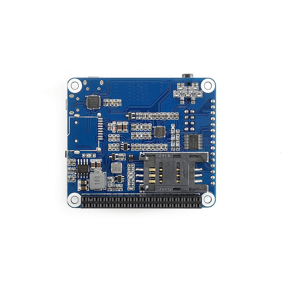 4G / 3G / GNSS HAT Module for Raspberry Pi Zero/Zero W/Zero WH/2B/3B/3B+ Based on SIM7600A-H, 4G Communication and GNSS Positioning Module Support LTE CAT4 up to 150Mbps for North America