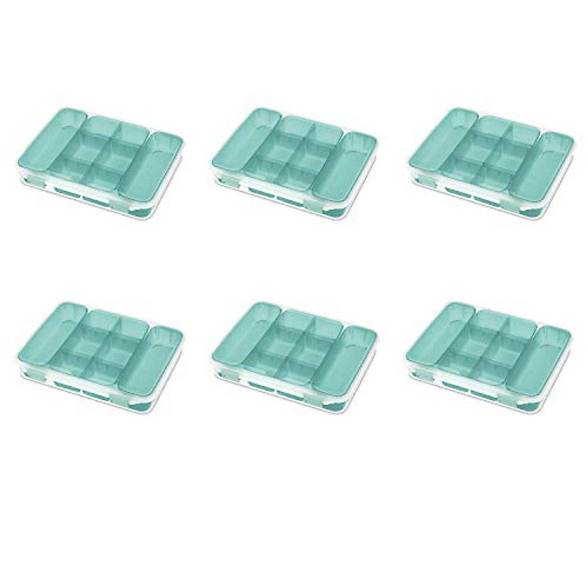 Sterilite 14028606 Divided Storage Case for Crafting and Hardware (12 Pack)