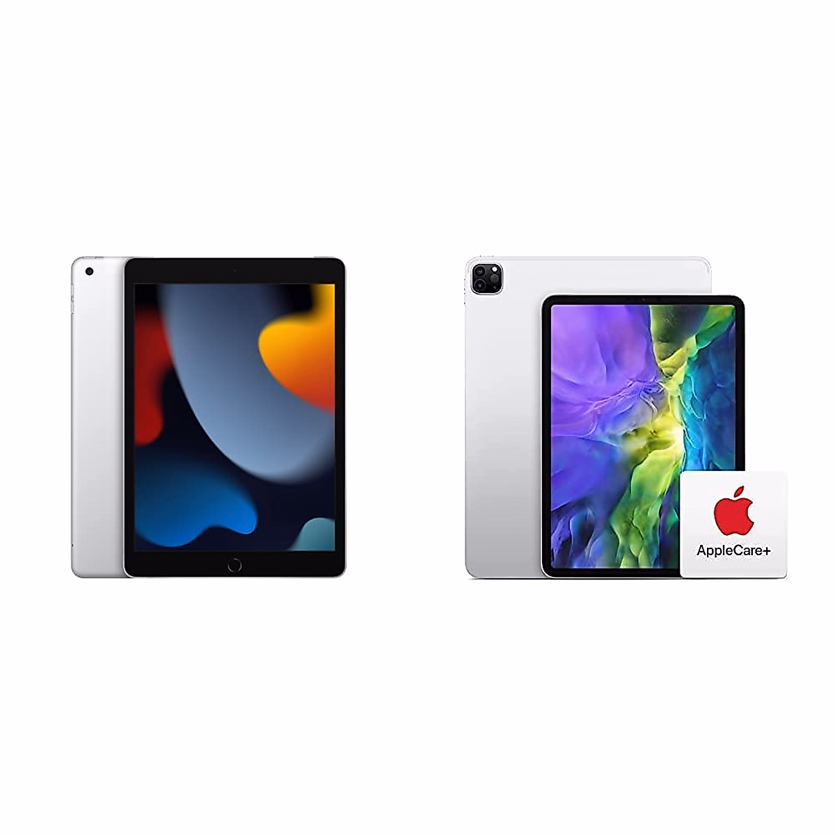 Apple 2021 10.2-inch iPad (Wi-Fi + Cellular, 256GB) - Silver with AppleCare+ (Renews Monthly Until Cancelled)