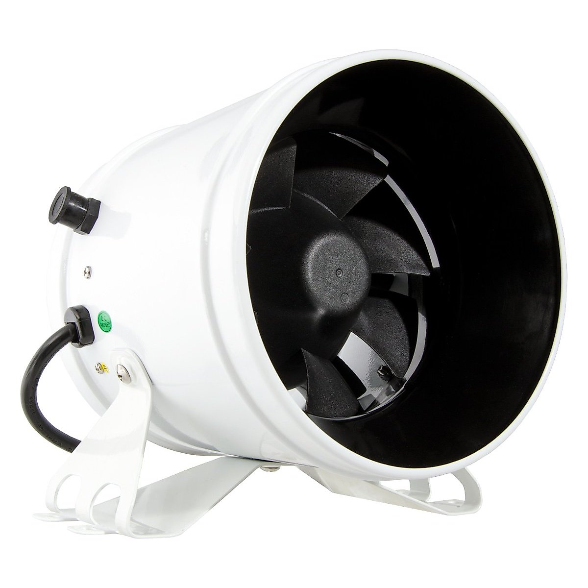6" Inline Jetfan with Speed Control, 350 CFM.
