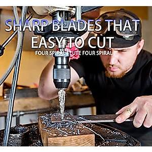 M35 Cobalt Step Drill Bit 1/8" - 1/2"（13 Sizes），Four Helical Flutes, 1/4" Hex Shank Drill.M35 Cobalt Step Drill Bit for Working Metal, Wood, Aluminum, Plastic, Great for DIYers