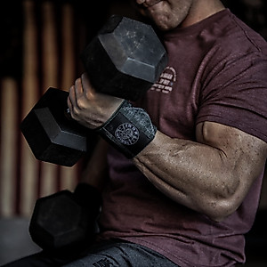 Iron Infidel Wrist Wraps for Weightlifting - 24" Heavy Duty Support for Working Out, Gym Accessories for Men - Use for Lifting, Crossfit, Fitness, Exercise, Bench Press, Powerlifting (1776)