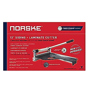 Norske Tools Newly Improved NMAP001 13 inch Laminate Flooring and Siding Cutter with Heavy Duty Fixed Aluminum Fence and Built-in Precision Angled Miter Settings