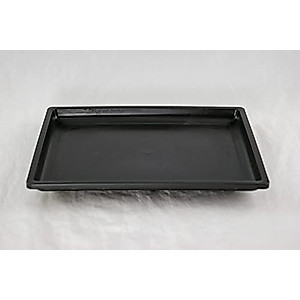 2 Black Plastic Humidity/drip Tray for Bonsai Tree - 7.5"x 5.75"x 0.75"