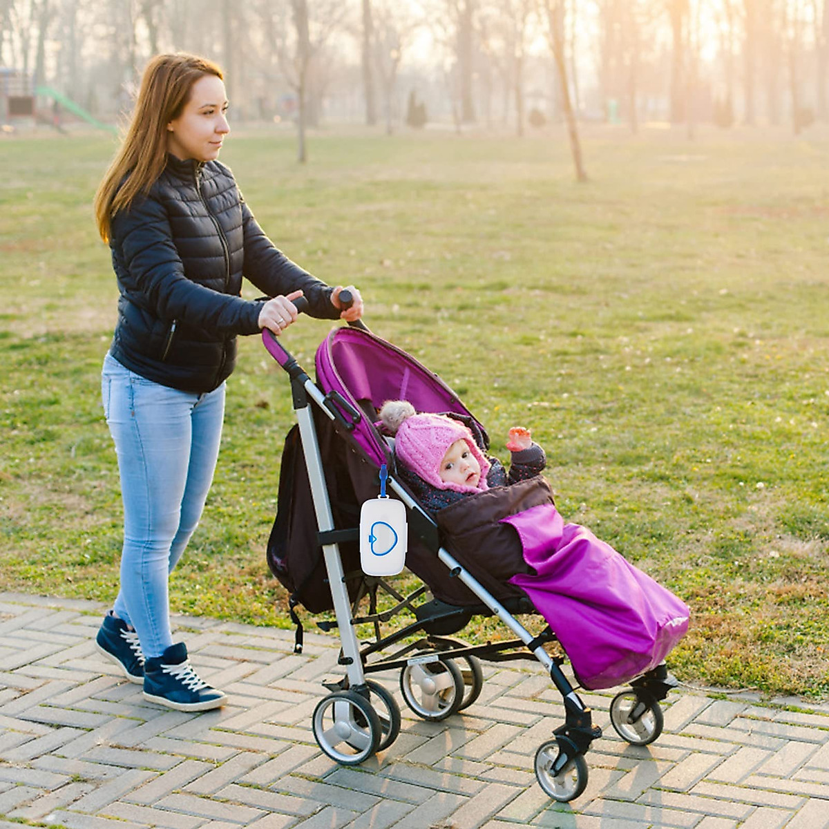 On- Diaper Wipe Holders The- Go Wipes Dispenser Baby Outdoor Travel Stroller Box Refillable Container for Car Bathroom Living Room Sky- Pouch Blue Travel Tissue