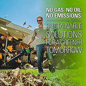 Greenworks Pro 80V (145 MPH / 580 CFM) Brushless Cordless Axial Leaf Blower, 2.5Ah Battery and Charger Included BL80L2510