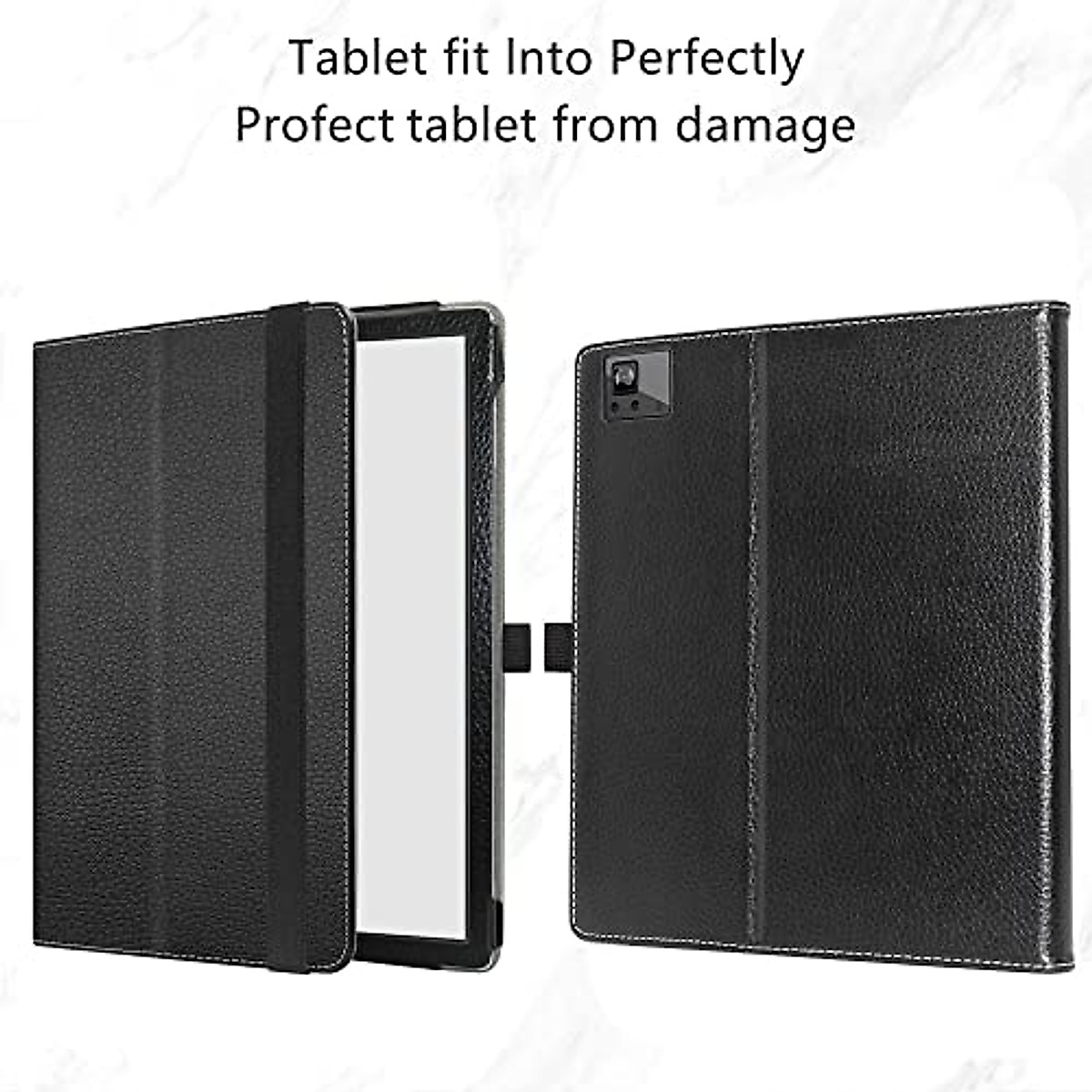 LiuShan Compatible with BOOX Tab Ultra case,BOOX Tab Ultra C Pro case,PU Leather Slim Folding Stand Cover for 10.3" BOOX Tab Ultra/BOOX Tab Ultra C Pro/BOOX Tab Ultra C ePaper Tablet,Black