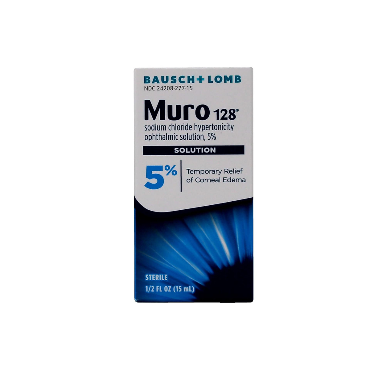Bausch + Lomb Muro 128 Ophthalmic Solution 5%, 0.5 Fl. Oz.