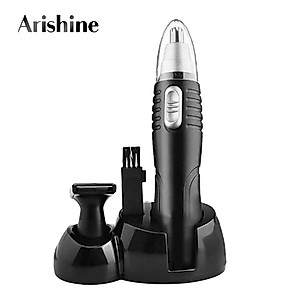 Nose Hair Trimmer - Waterproof Stainless Steel Nose Trimmer Beard and Eyebrow Clipper
