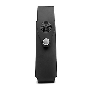 American Bench Craft Riveted Leather Sheath fits Buck 110 Folding Hunter Knife - Leather Knife Sheath (Black)