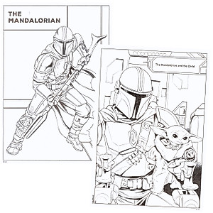 Star War Mandalorian & Baby Yoda Coloring & Activty Book Set - x2