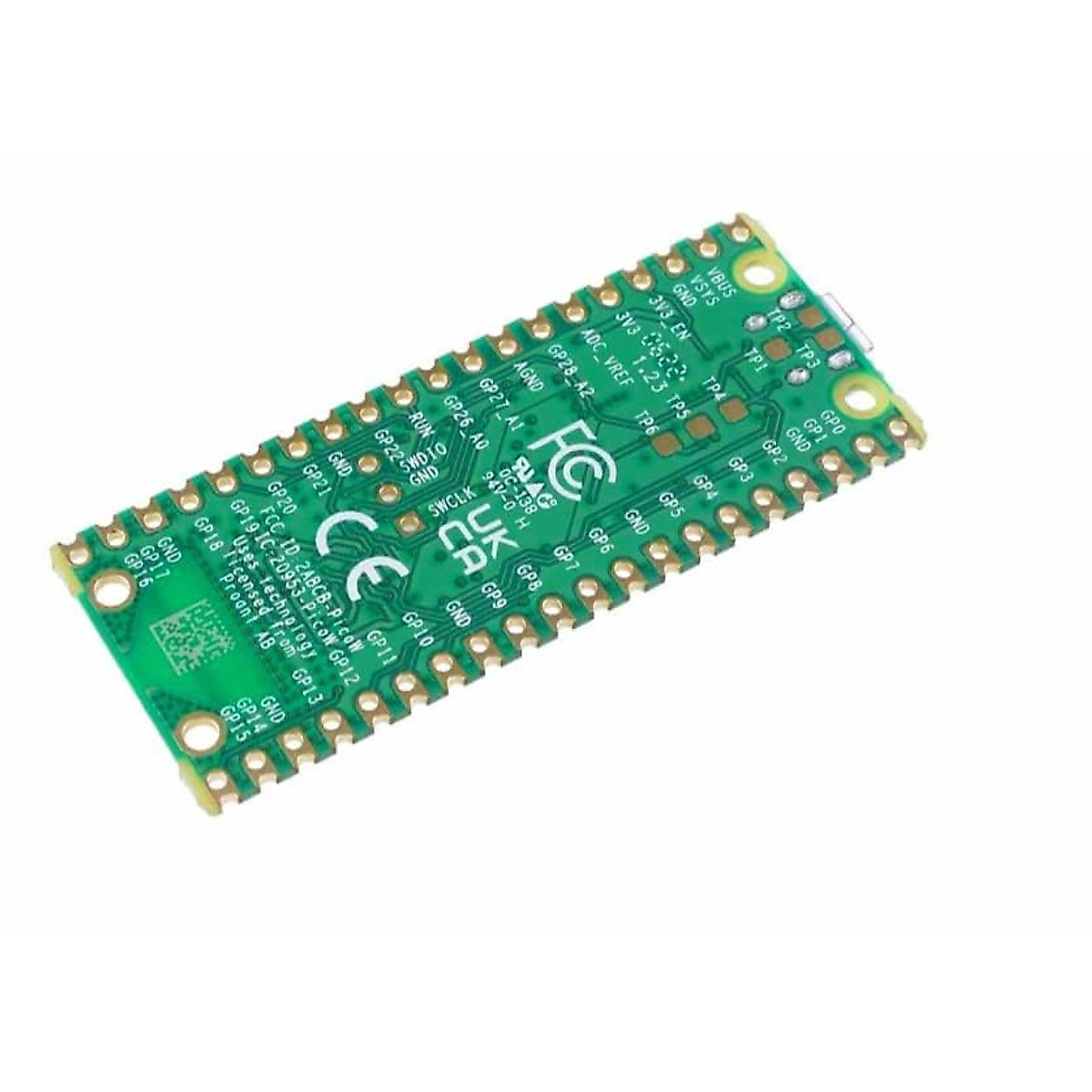 DVOZVO Raspberry Pi Pico W with Pre-Soldered Pin Headers, Raspberry Pi RP2040 Chip, WiFi Wireless Connectivity,Pico WH with USB Cable