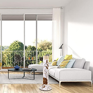 ZUYYON Tower Fan Dust Cover, Vertical Fan Dustproof Protection Cover for 31.5-39.4 Inch, Washable Floor-standing Fan Guard, Household Stand Fan Flower Pattern Cover (Brown Leaves)