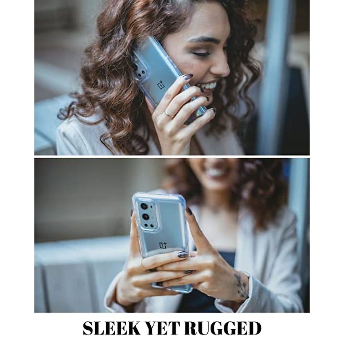 ArmadilloTek CaseBorne S Compatible with OnePlus 9 Pro Hybrid Clear Case (2021 Release) - Clear