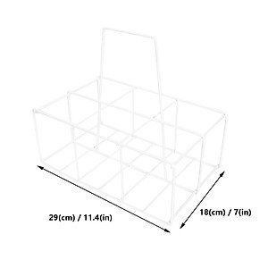 Cabilock Shelf Bracket Beer Bottle Carrier Holder Rack: Metal Wire Basket Wine Bottle Drink Rack Basket Bread Fruit Stand Holder for Snacks Fruits Bread Kitchen Desktop Stand