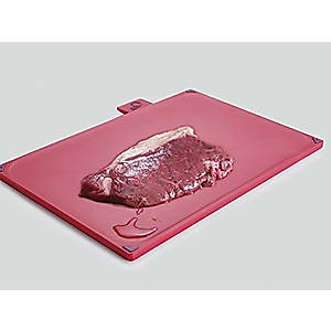 Joseph Joseph Index Plastic Cutting Board Set with Storage Case Color-Coded Dishwasher-Safe Non-Slip, Large, Graphite, index large