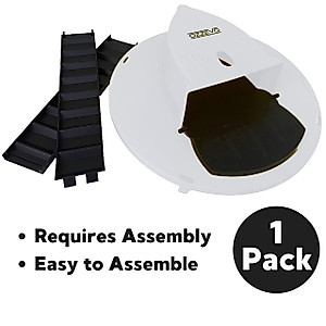 OZZEVO 5 Gallon Mouse Trap Bucket, Rat Trap, Mouse Traps Indoor, Lid Mouse Trap 5 Gallon, Slip and Slide Rat Traps, Humane Mouse Trap for Indoor and Outdoor, Auto Reset, Reusable Yellow (Pack of 2)