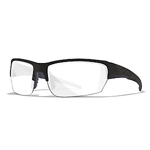 Wiley X Saint CHSAI07 Tactical Shooting Glasses Matte Black Frame with Changeable Smoke Grey and Clear Lenses Ballistic Rated