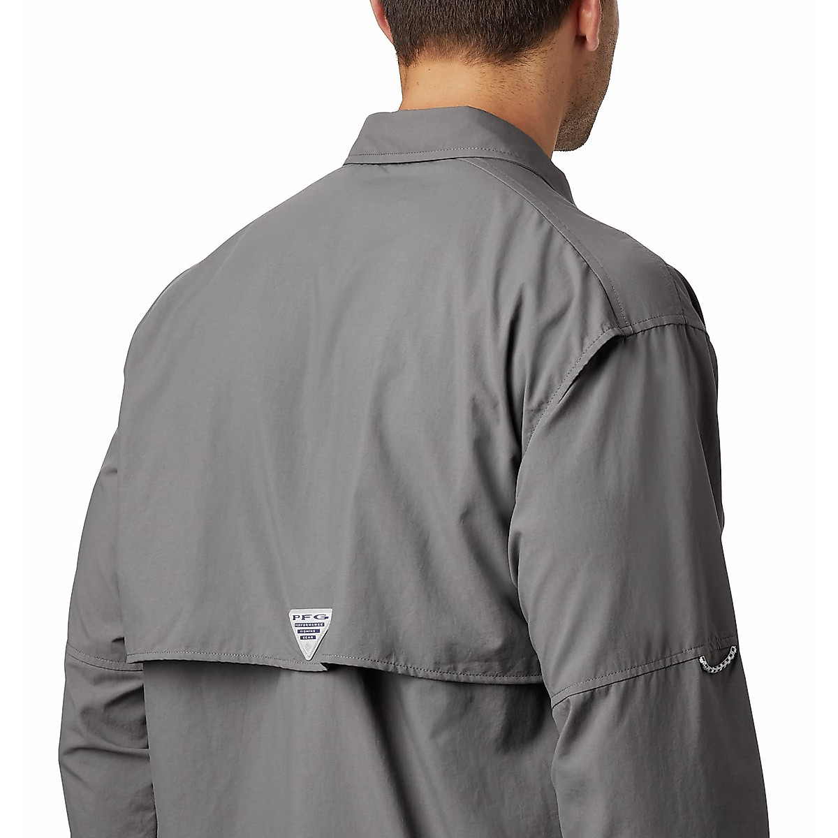 Columbia Men's Pfg Bahama Ii Long Sleeve Shirt, City Grey, X-Large