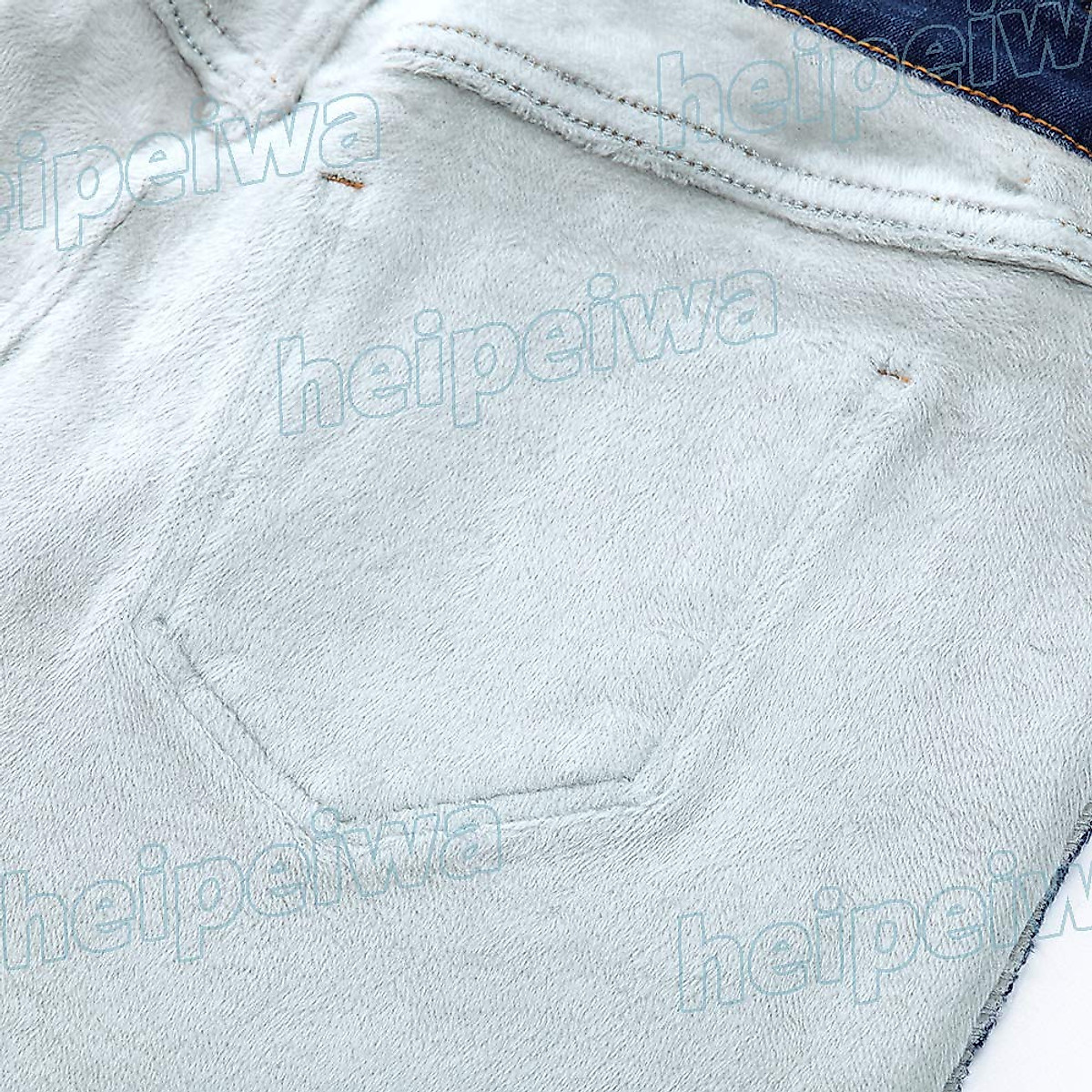 heipeiwa Womens Winter Jeans Fleece Lined High Waist Skinny Jeans Warm Denim Jeggings