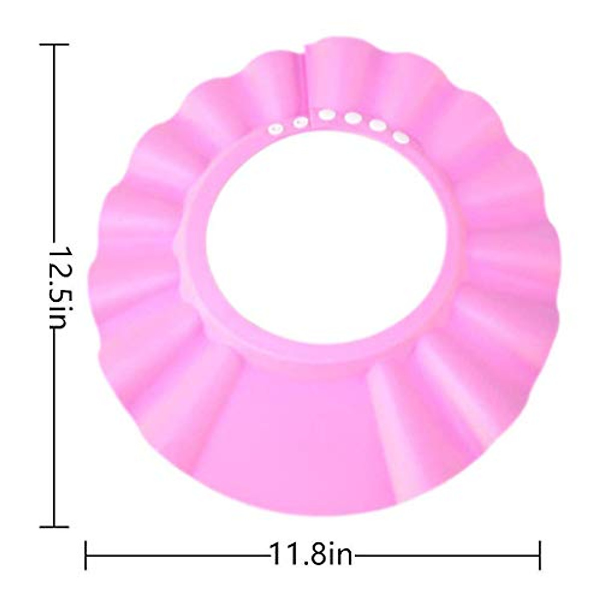 Shower Cap for Kids, Baby Shower Cap, Bathing Protection Cap for Kids, Thickening Baby Shower Head for Bath, Adjustable Shampoo Hat for Toddler Children (Pink)