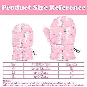 Sarfel Toddler Gloves Ages 2-4 Toddler Mittens Girl Toddler Waterproof Gloves Mittens for Toddler Girls Toddler Snow Mittens