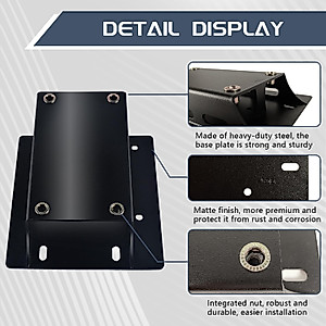 QASKEHKT Generic Torque Converter Motor Riser Mount Plate for 196cc/212cc Engines on Coleman Mini Bikes