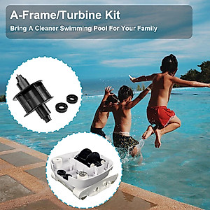 AXV621DAT Universal Pool Vac A-Frame/Turbine Kit, Compatible with Hayward Aquabug Navigator Pro Wanda The Whale Diver Dave Poolvac XL Pool Vac Classic Kit, Replaces# AXV036BP, AXV601CAT, AXV601DAT